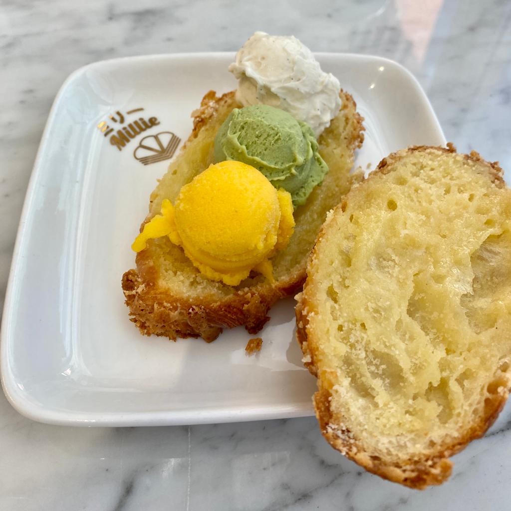 Almond Croissant Cream Sandwich – Millie Desserts