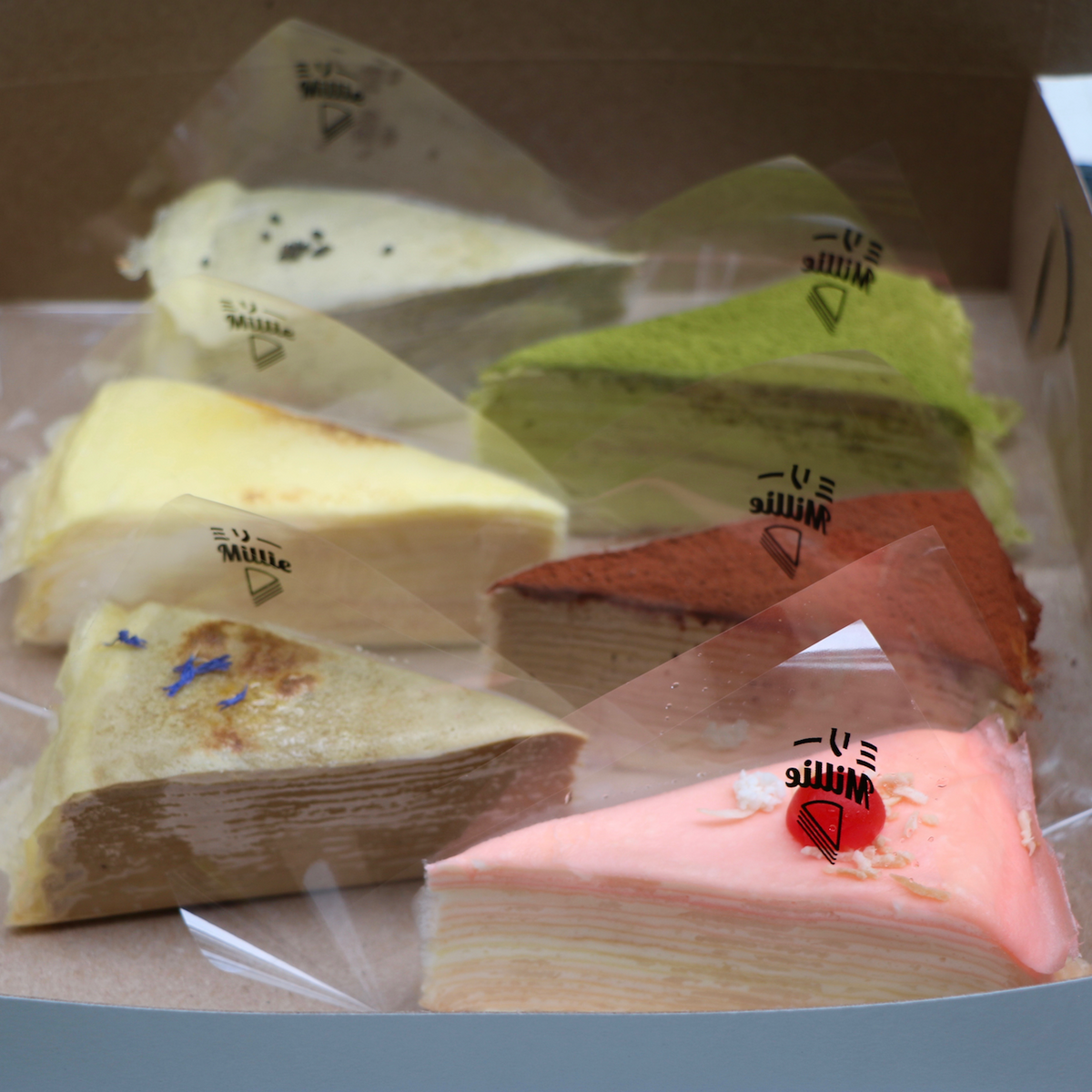 6 Slice Crepe Cake Box – Millie Desserts