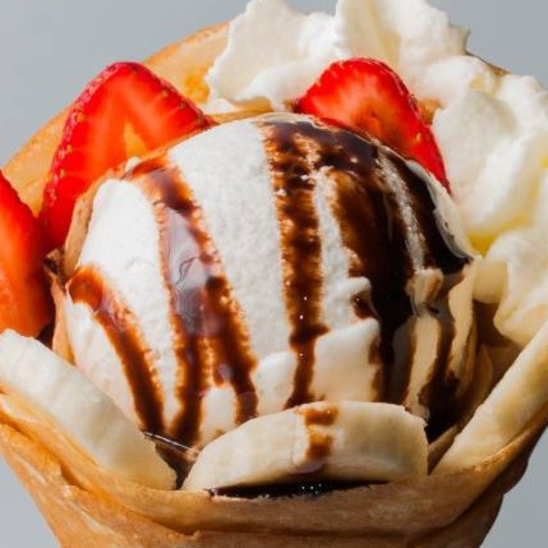 Sweet Handheld Crepe - Banana Split – Millie Desserts